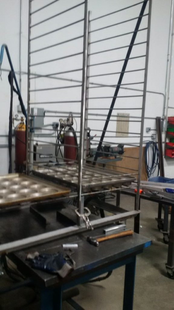 Custom Built Offload Racks for Food Company | Schaumburg Specialties