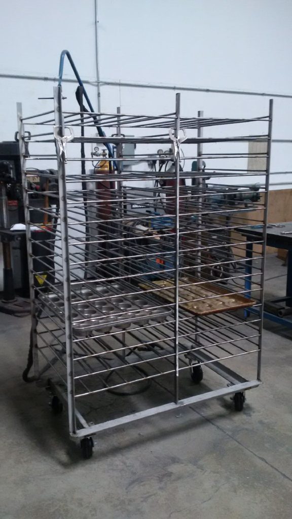 Custom Built Offload Racks for Food Company | Schaumburg Specialties